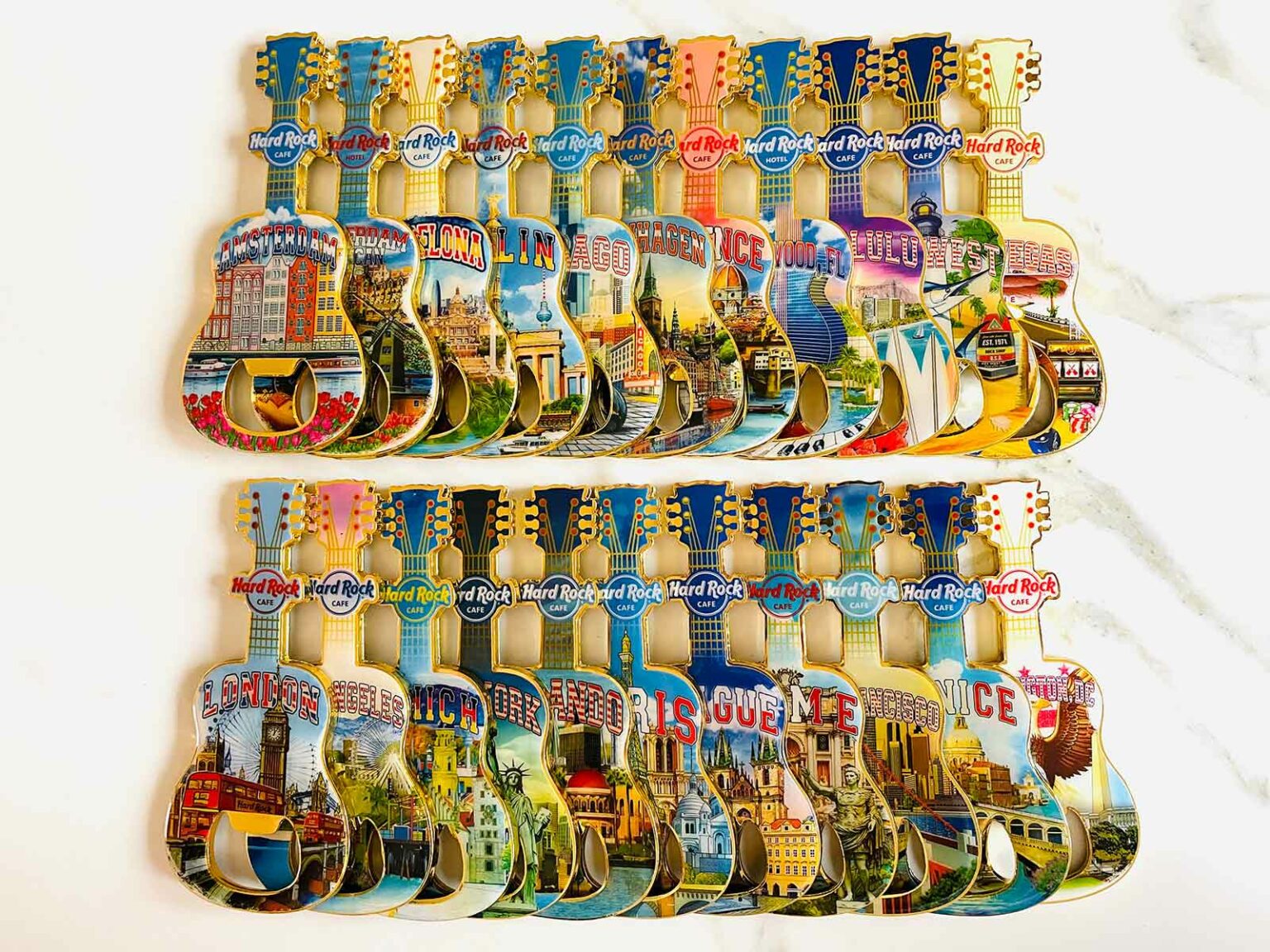 Country Colors City Bottle Opener Magnet Series / V20 magnets